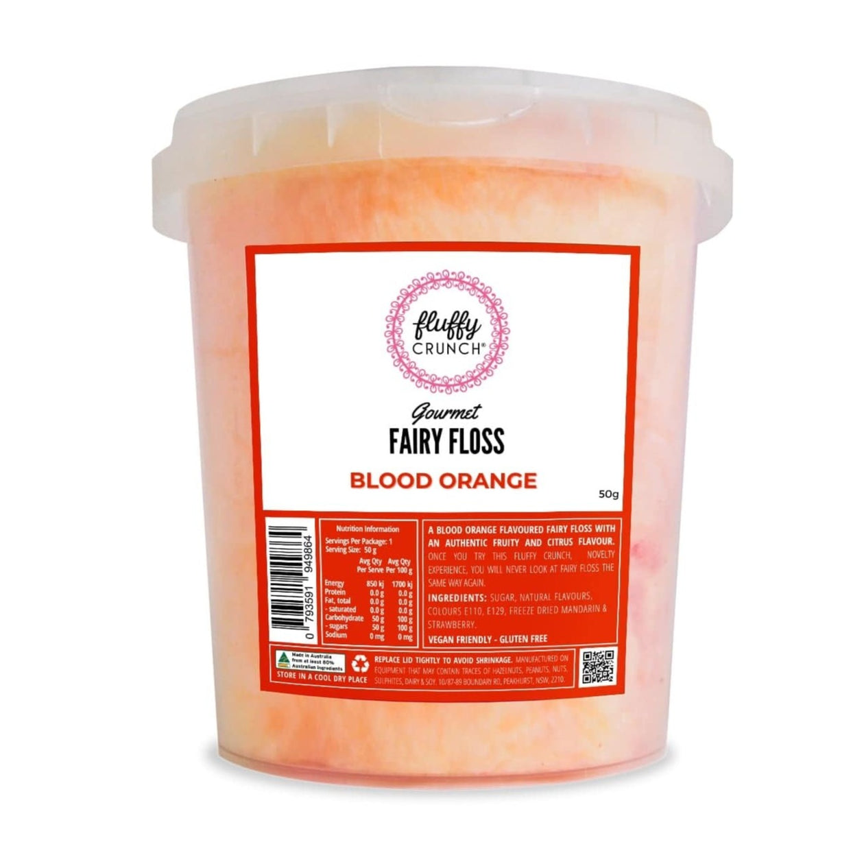 Fluffy Crunch Fairy Floss (50g)