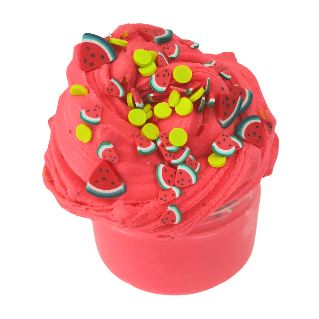Sour Watermelon Fluff Cloud Slimes | Scoopi Slime Shop